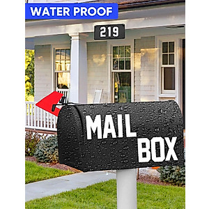 Seloom 148 PCS Reflective Mailbox Numbers and Letters Stickers Decals,4" X 7 Set Number 0-9 and 4" X 3 Set Alphabet Letter for Outside Indoor,Vinyl Self-Adhesive Waterproof Door House Address Stickers