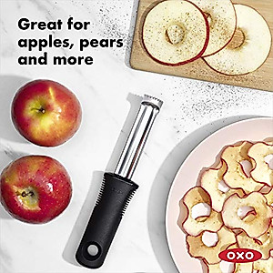 OXO Good Grips Apple Corer,1 EA, Silver/Black