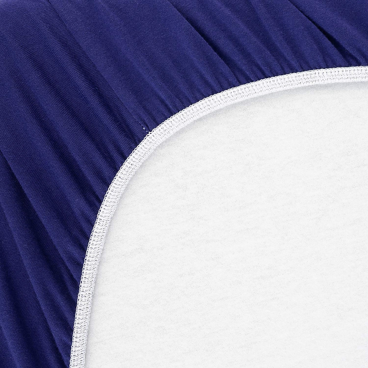 SheetWorld Fitted 100% Cotton Jersey Moses Basket Sheet 13 x 27, Purple, Made in USA