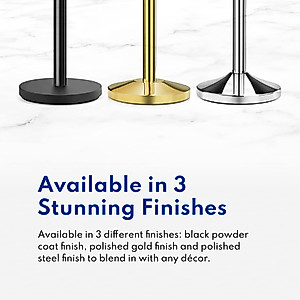 New Star Foodservice 54606 Stanchions, 36-Inch Height, 6.5-Foot Retractable Belt, Set of 2, Silver Belt