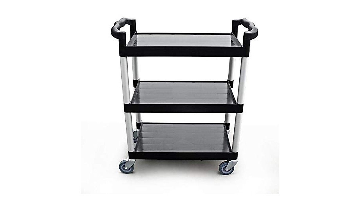 New Star 3-Tier Utility Bus Cart - 350 lb Capacity