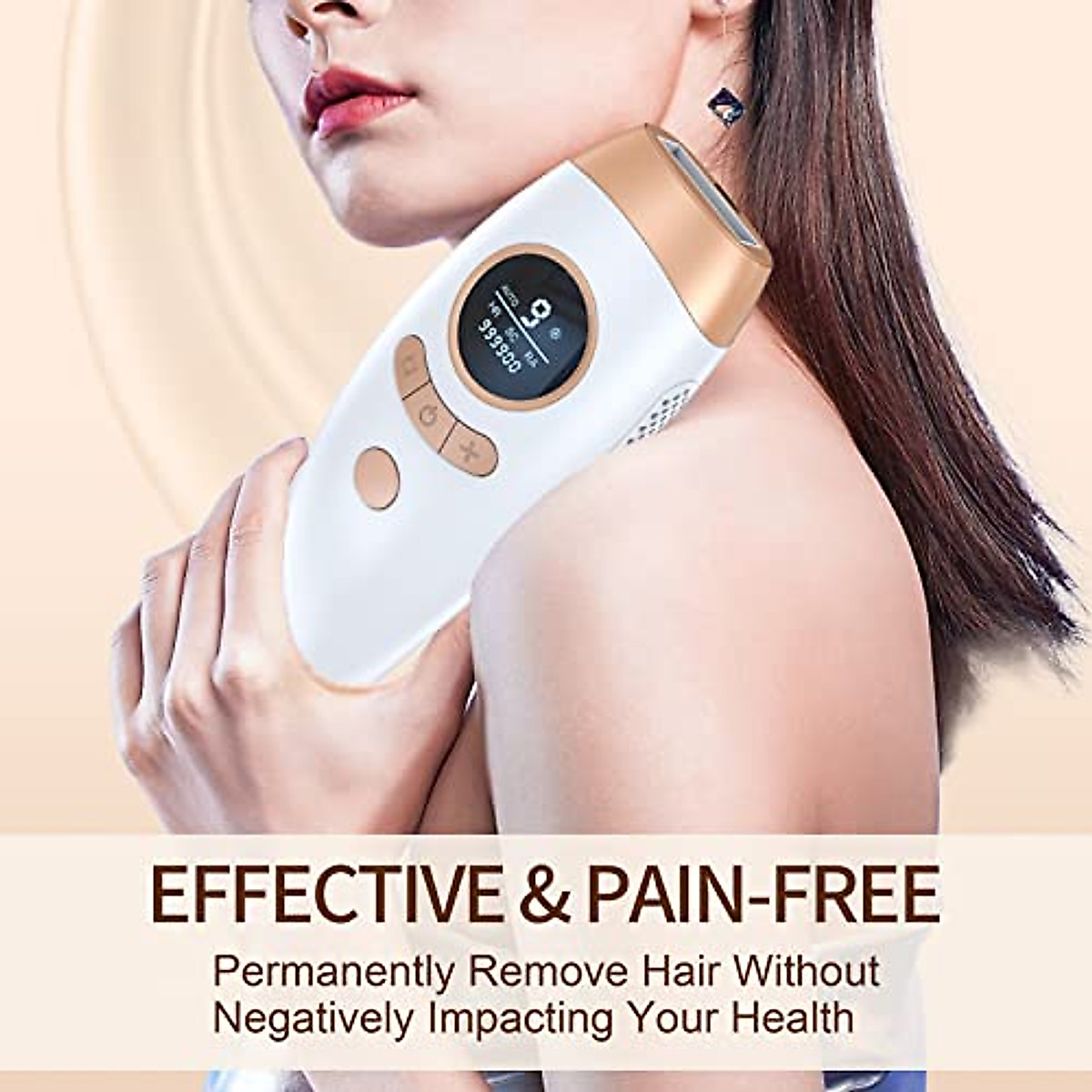 Laser Hair Removal Device for Women And Men, IPL Permanent Hair Removal 999900 Flashes Whole Bodey Use