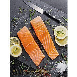 KESSAKU Utility Knife - 5 inch - Dynasty Series - Razor Sharp Kitchen Knife - Forged ThyssenKrupp German High Carbon Stainless Steel - G10 Garolite Handle with Blade Guard