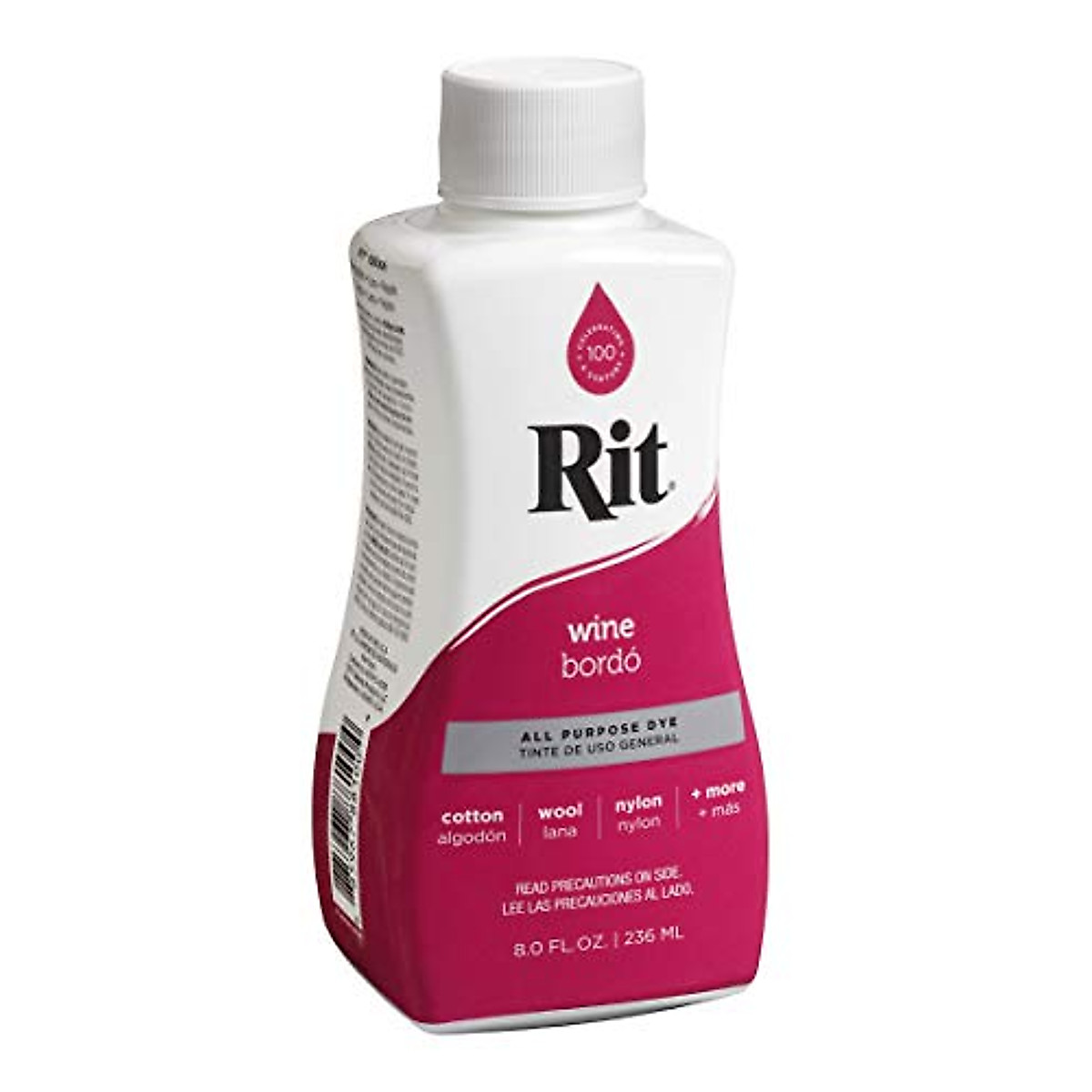 Rit All-Purpose Liquid Dye, Wine 8 Fl Oz