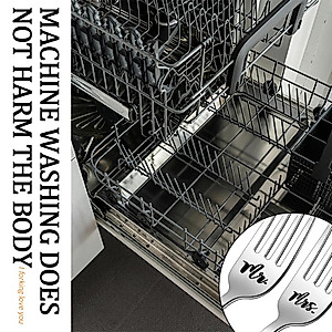 Anniversary Wedding Gifts for Couples Bride and Groom Fork Set Gift for Husband Wife Bridal Shower Housewarming Gifts for Women Men Him Her Newlywed Christmas Gift for Mr and Mrs Forks