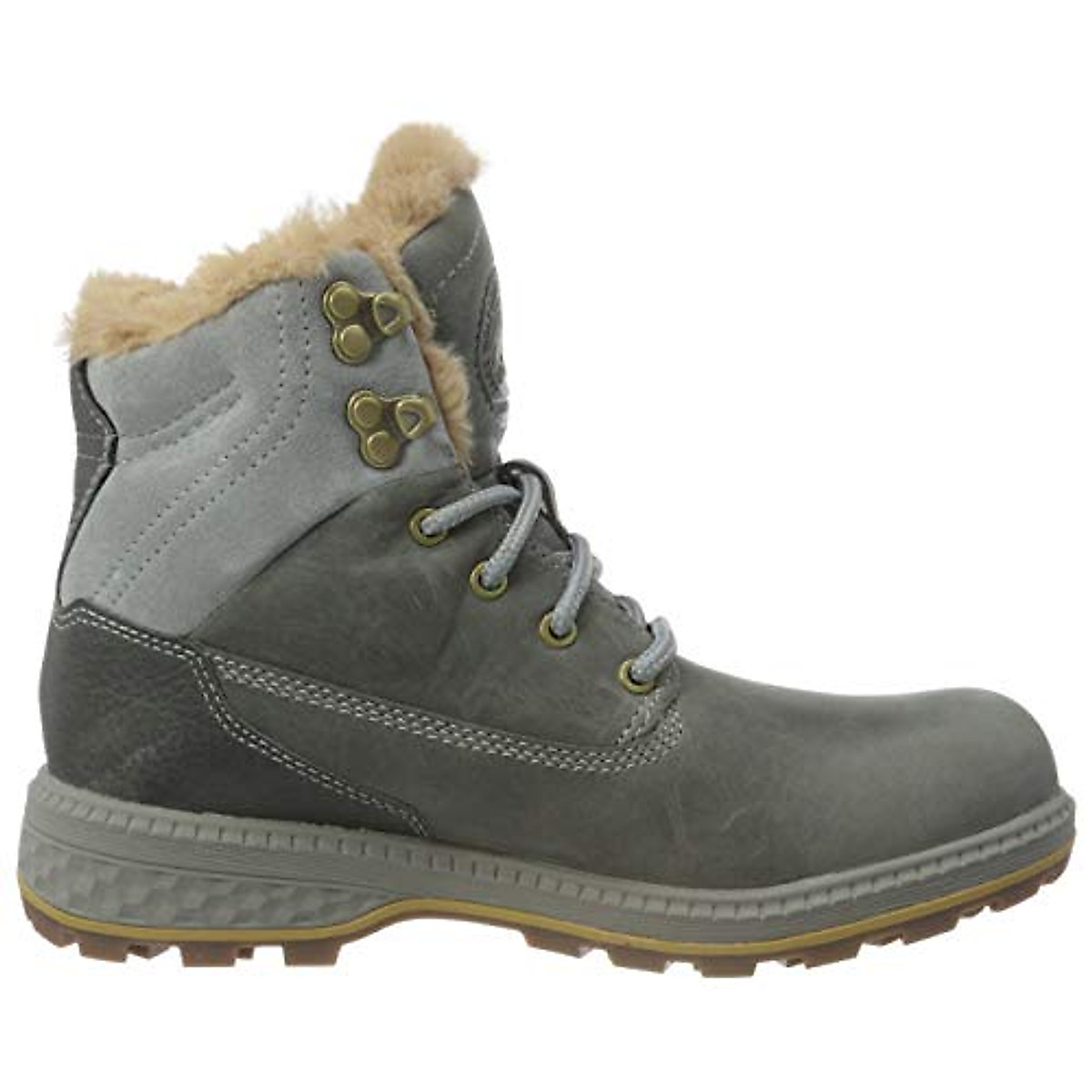 Jack Wolfskin Women's Jack Wt Mid W Hiking Boot, Grey Sand, 9