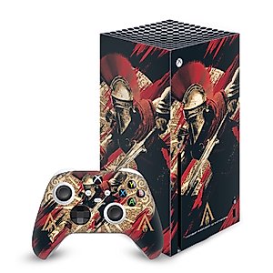 Head Case Designs Officially Licensed Assassin's Creed Alexios Odyssey Artwork Vinyl Sticker Gaming Skin Case Cover Compatible with Xbox Series X Console and Controller Bundle