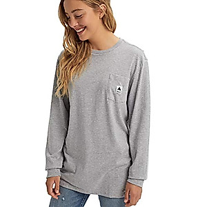 Burton Men's Colfax Long Sleeve T-Shirt, Gray Heather, L