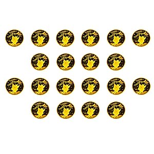Tooth Fairy Coins Reward Commemorative Coin Collection Experience Gift for Lost Teeth Kids Party Decorations Supplies (20 Pcs)