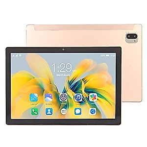 SHYEKYO Tablet PC, Aluminium Alloy 10.1in FHD HD Tablet 6GB RAM 128GB ROM 5G WiFi 4G LTE Octa Core CPU with Keyboard for Travel (US Plug)