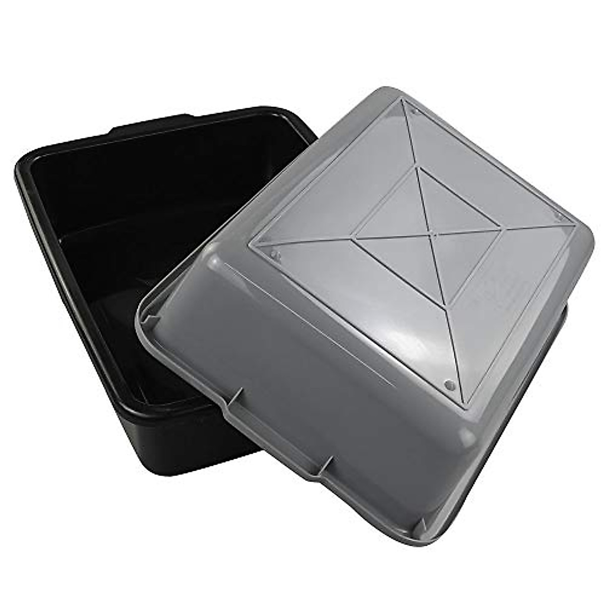 Lesbin 13 L Plastic Commercial Tote Box, Bus Tubs/Bus Box, 4-Pack
