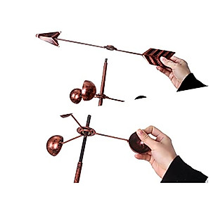 Metal Weather Vane for Garden Decor Farmhouse Decorative 67 in Rooster Ornament Wind Vane Weathervanes