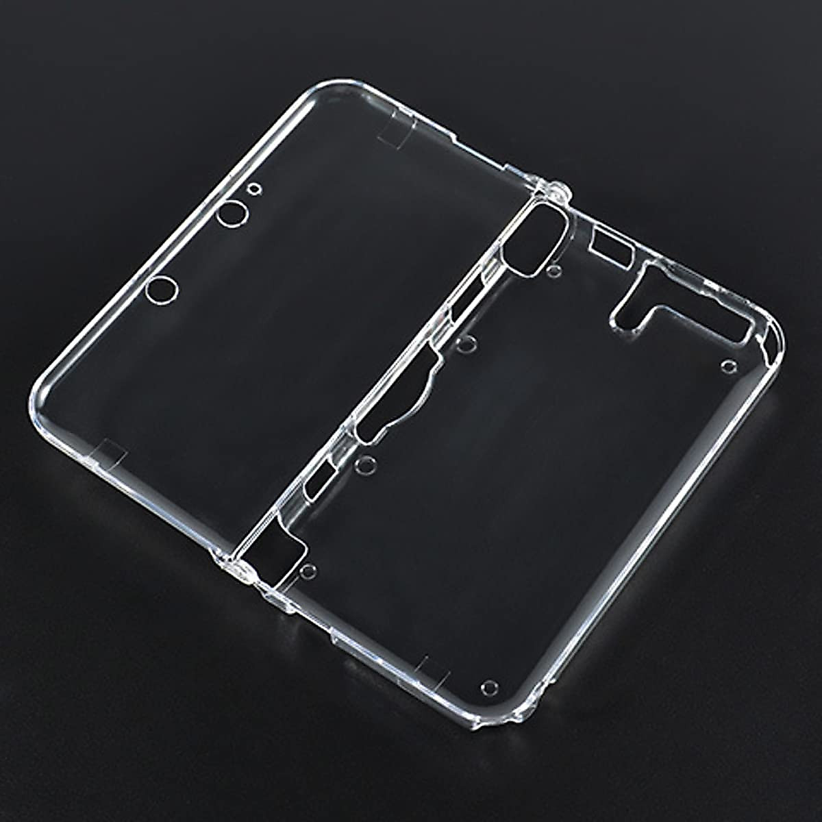 3DS XL Case - Ultra Clear Crystal Transparent Hard Shell Protective Case Cover Skin for Nintendo 3DS XL LL - [New Modified Hinge Design]