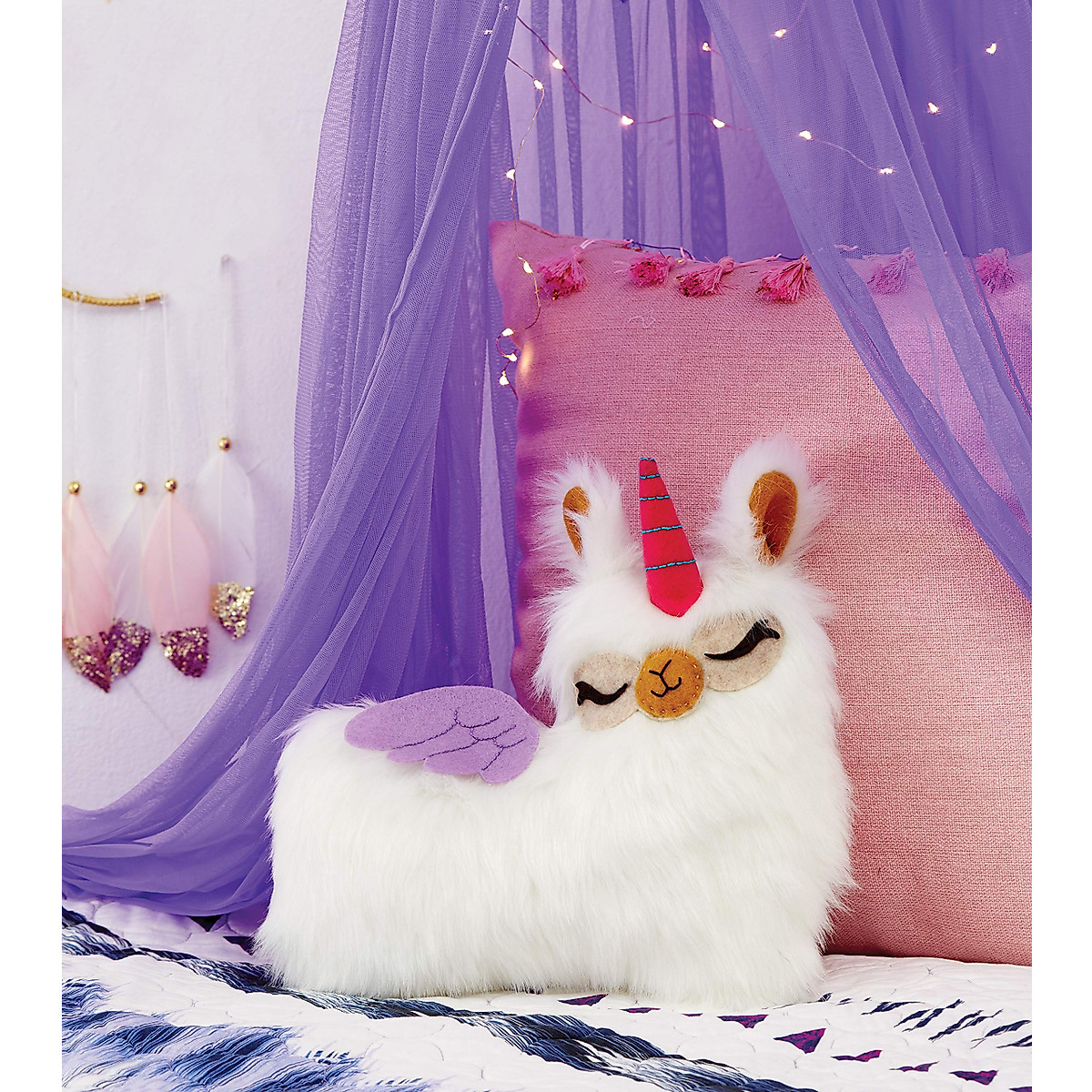 KLUTZ Sew Your Own Furry Llama Pillow Craft Kit Medium