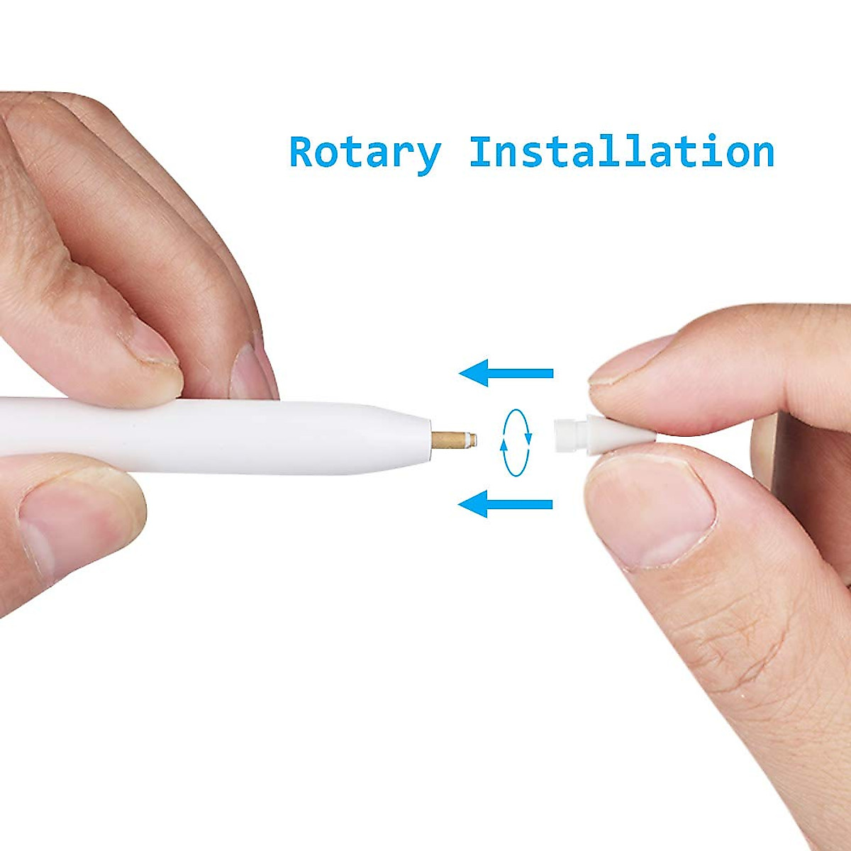 Tips Replacement Compatible with Apple Pencil 1st Gen & 2nd Generation, Pen Nibs for iPad Pro (2 Pack)