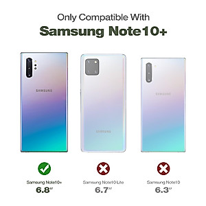 Dexnor for Samsung Galaxy Note 10+ Plus Case, [Built in Screen Protector and Kickstand] Heavy Duty Military Grade Protection Shockproof Protective Cover for Samsung Galaxy Note 10 Plus (Maroon Red)