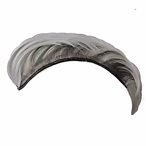 Pearlead Helmet Mohawk Wig Adhesive Accessories Kids Mohawk for Motorcycle Bicycle Ski Snowboard Helmet Hair Reusable Design Silver Gary
