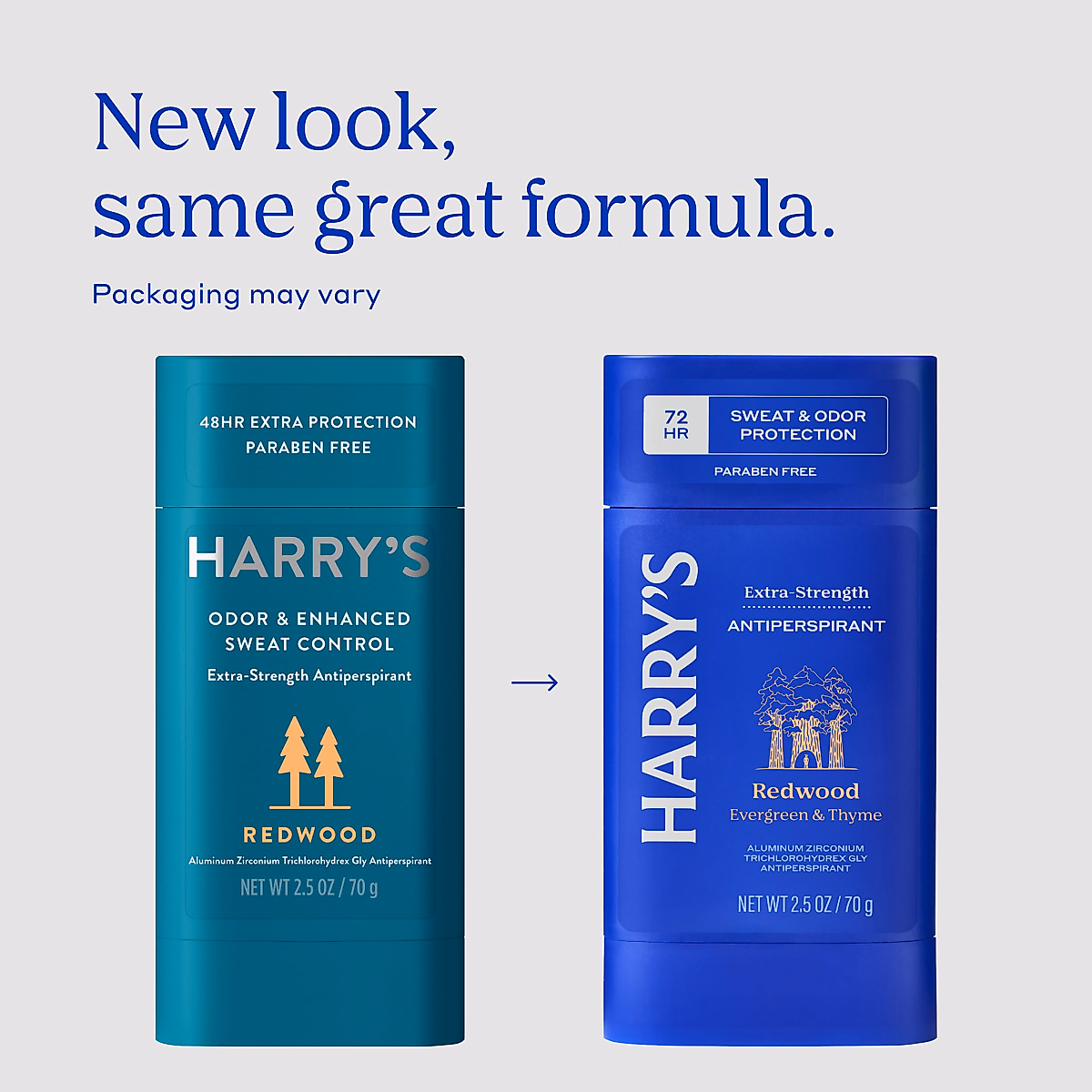 Harry's Extra-Strength Antiperspirant Deodorant, Sweat & Odor Control Antiperspirant for Men, Redwood, 2.5 oz Pack of 3