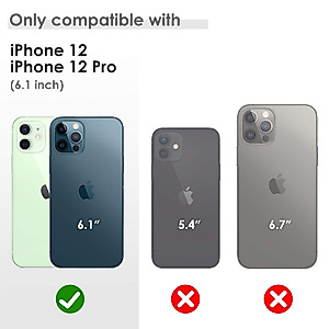 LOHASIC for iPhone 12 Case for iPhone 12 Pro Case, Luxury Leather Slim Business Classic Non Slip Soft Grip Shockproof Protective Cover Compatible with iPhone 12/12 Pro 5G 6.1 inch - Brown