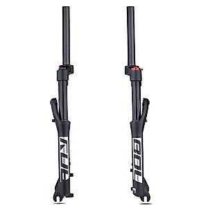 BOLANY Snow Beach Bike Suspension Fork 20 inch 4.0 Tire Fat Bicycle Air Front Fork Travel135mm (Manual)