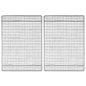 Mrs. Anderson’s Baking Professional Half Sheet Baking and Cooling Rack, 16.5 x 11.75-Inches, Set of 2