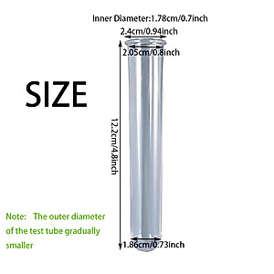 9Pcs Clear Test Tubes for Plant Propagation Station Hydroponic/Flowers for Home Office Desktop Decoration(Test Tube)
