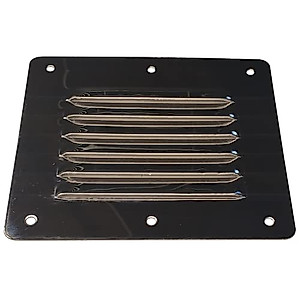 (2 Pack) 5" x 4.5" BBQ Smoker Grilling Air Vent (Stainless Steel) - Venting Panel for Increased Airflow On Outdoor Kitchen Island