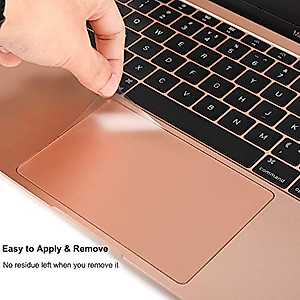 [2PCS] Trackpad Protector for 2021 2020 MacBook Air 13 Inch A2337 M1 A2179 A1932 Touch Pad Cover Skin Anti-Scratch Anti-Water for 2021 MacBook Air 13 Inch A2337 A2179 A1932 Touch ID Accessories, Clear