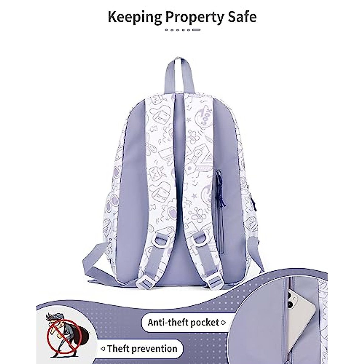 kibachev Backpack for Women Cute Backpack College Backpack With Laptop Compartment Aesthetic Backpack Kawaii Backpack