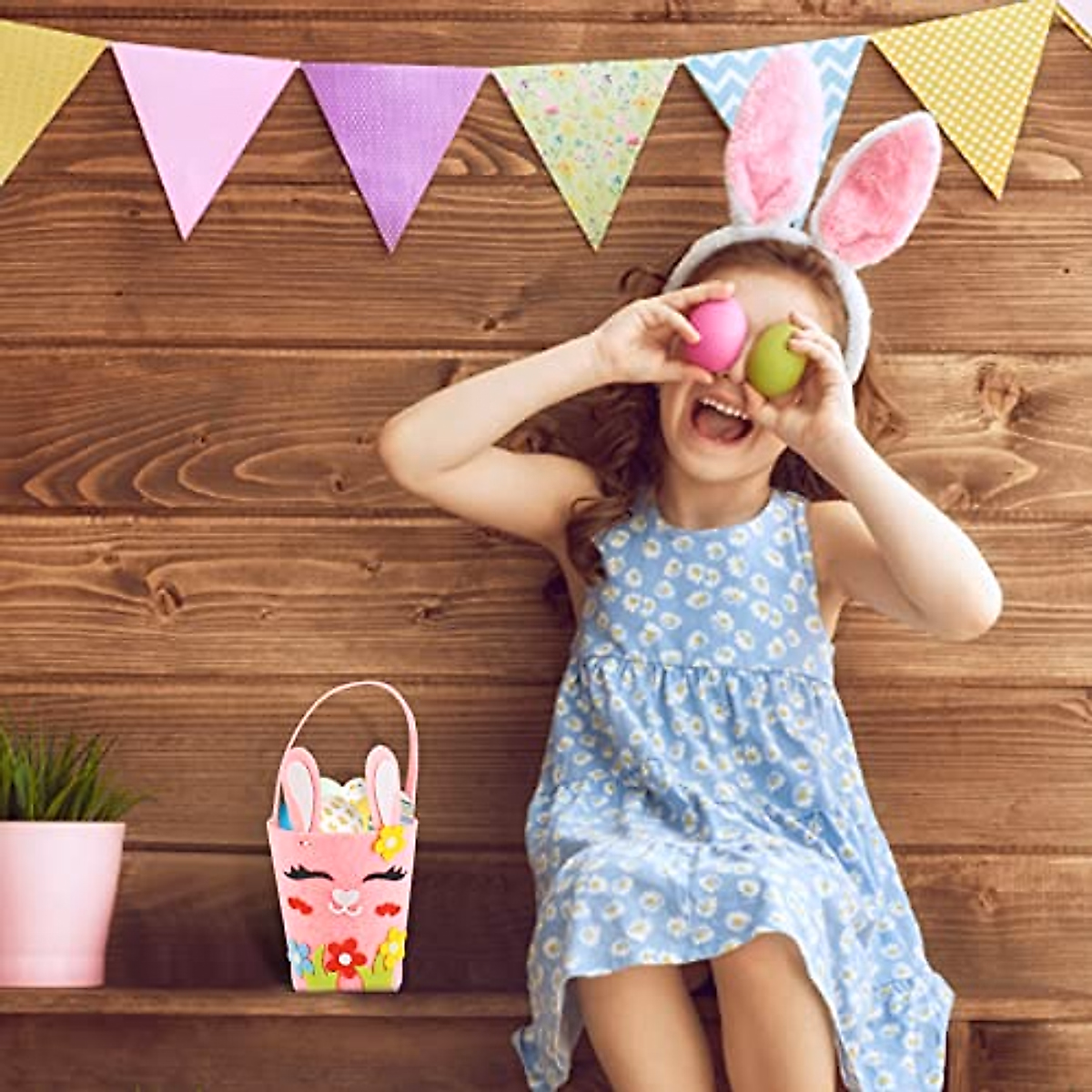 Easter Gift & Party Storage Basket - Creative & Portable Home Decor Solution