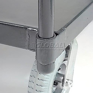 Global Industrial Platform Truck w/Steel Deck, 8" Pneumatic Casters, 48 x 30, 1200 Lb. Capacity