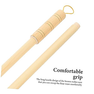 TOKIDNY Natural Broom Standing Broom Commercial Broom Indoor Broom Home Cleaning Supplies Hand Broom Kitchen Broom Long Broom Duster Broom Sweeping Brush Brooms Sweeping Broom Bristle Hair