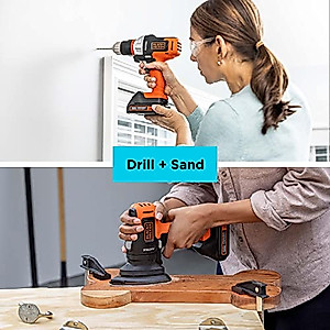 BLACK+DECKER BLACK+DECKER MATRIX 2V MAX* Drill + Sander Combo Kit with Storage Case (BDCDMT1202KTSC1)
