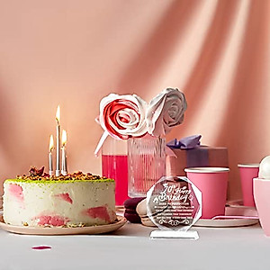 YWHL Happy 70th Birthday Gifts for Men Women Laser Engraving 70 Years Old Birthday Glass Plaque Keepsake for Grandparents Meaningful Birthday Presents for Someone Who Is Turning 70 Years old