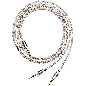 FSIjiangyi He1000se Cable Susvara Cable He6se Cable Sundara Cable Two 3.5mm Plug 6N Single Crystal Copper Ananda Balanced Cable for HIFIMAN Ananda Replacement Cable He400i Cable (2.5mm Plug)