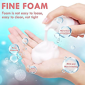 BeMyLady Eyelash Extension Shampoo 100ml Eyelash Shampoo for Lash Extensions Gentle Eyelid Foaming Cleanser for Sensitive Skin Remove Makeup & Oil, Paraben & Sulfate Free (3.38Fl Oz)