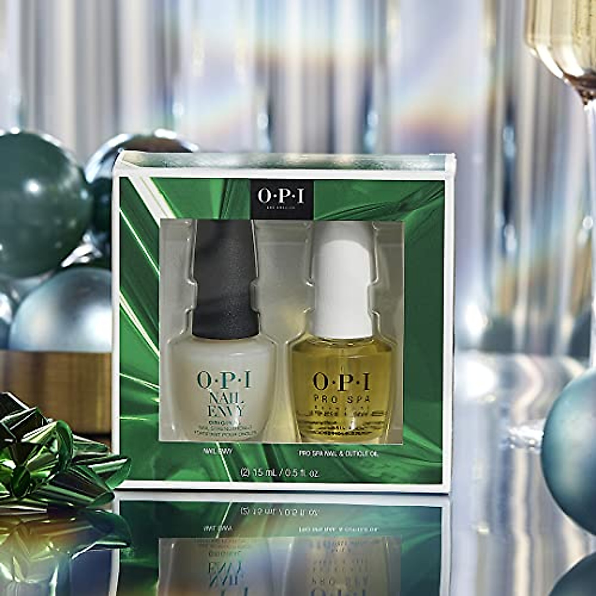 OPI Best Seller Nail Treatment Duo, Nail Envy Nail Strengthener Treatment & ProSpa Nail and Cuticle Oil, 0.5 fl oz. each, 0.5 fl. oz.