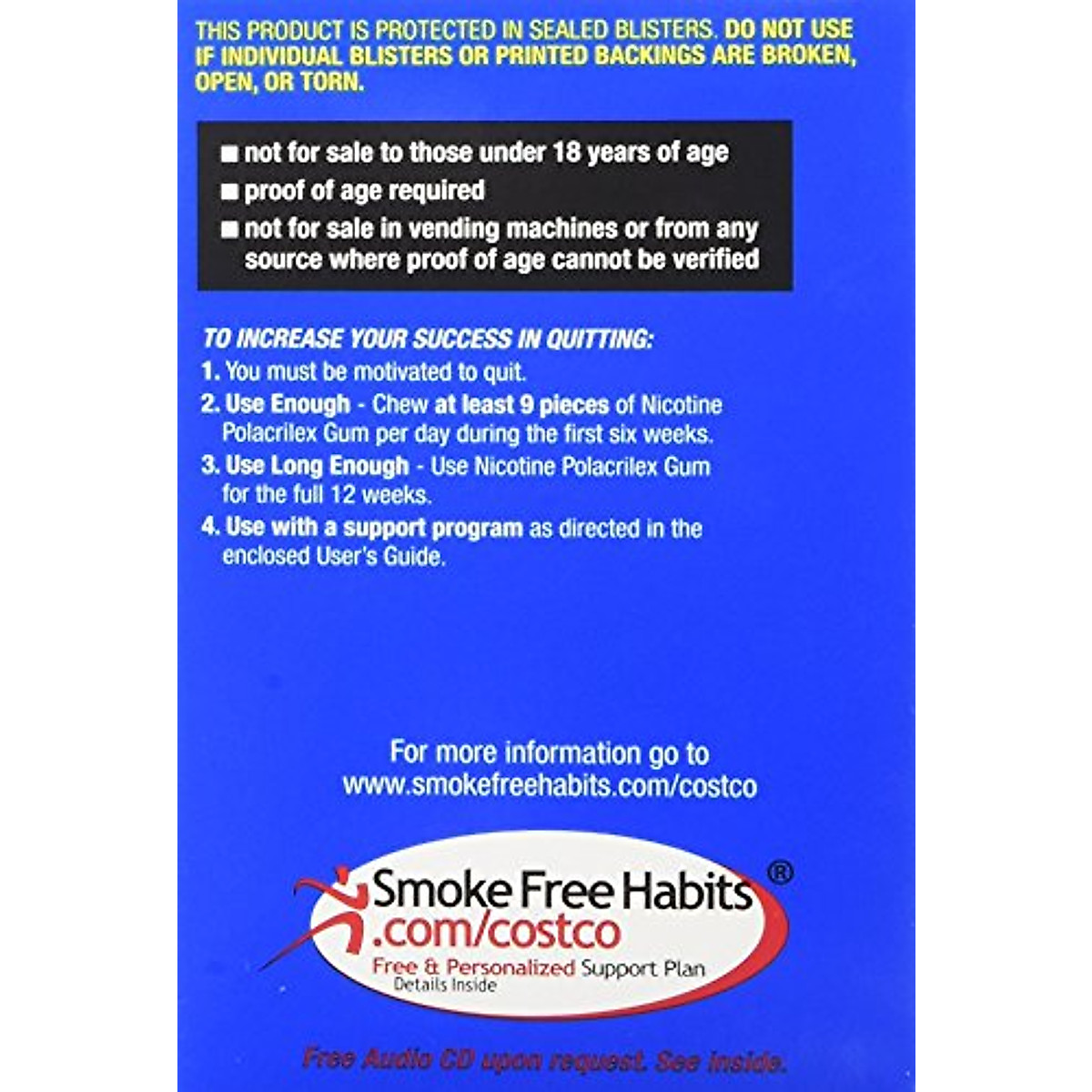 Kirkland Signature Quit Smoking Gum, 2 mg, 380 Count