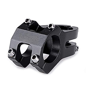 TRIWONDER Bike Stem 31.8 45mm Handlebar Stem Riser Mountain Bike Stem Short Handlebar Stem for Most Bicycle, Road Bike, MTB, BMX, Fixie Gear, Cycling (31.8 x 45mm - Black)