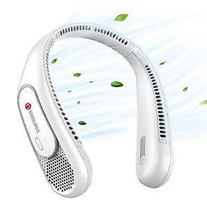 Hotsales Neck Fan, Hands Free Bladeless Neck Fans Portable Rechargeable, 6000 mAh Battery Operated Wearable Personal Fan, Cooling Neck Fan, 3 Speeds, USB Fan Gifts for Men, Women, Travel, Outdoor
