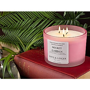 Gardenia Candle | Flower Candle | Luxury Soy & Beeswax Candles for Home | 16 oz. Large Jar 3 Wick Candle | Mom Candle | Floral Scented Candle Gift | Fragrant Candle