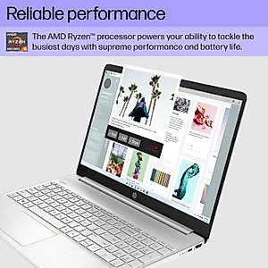 HP 2024 Business Laptop, 15.6" HD Display, AMD Ryzen 5 5500U Processor (6 cores), 8GB RAM, 512GB SSD, AMD Radeon Graphics, Numeric Keypad, Windows 11 Home with USB WiFi Adapter