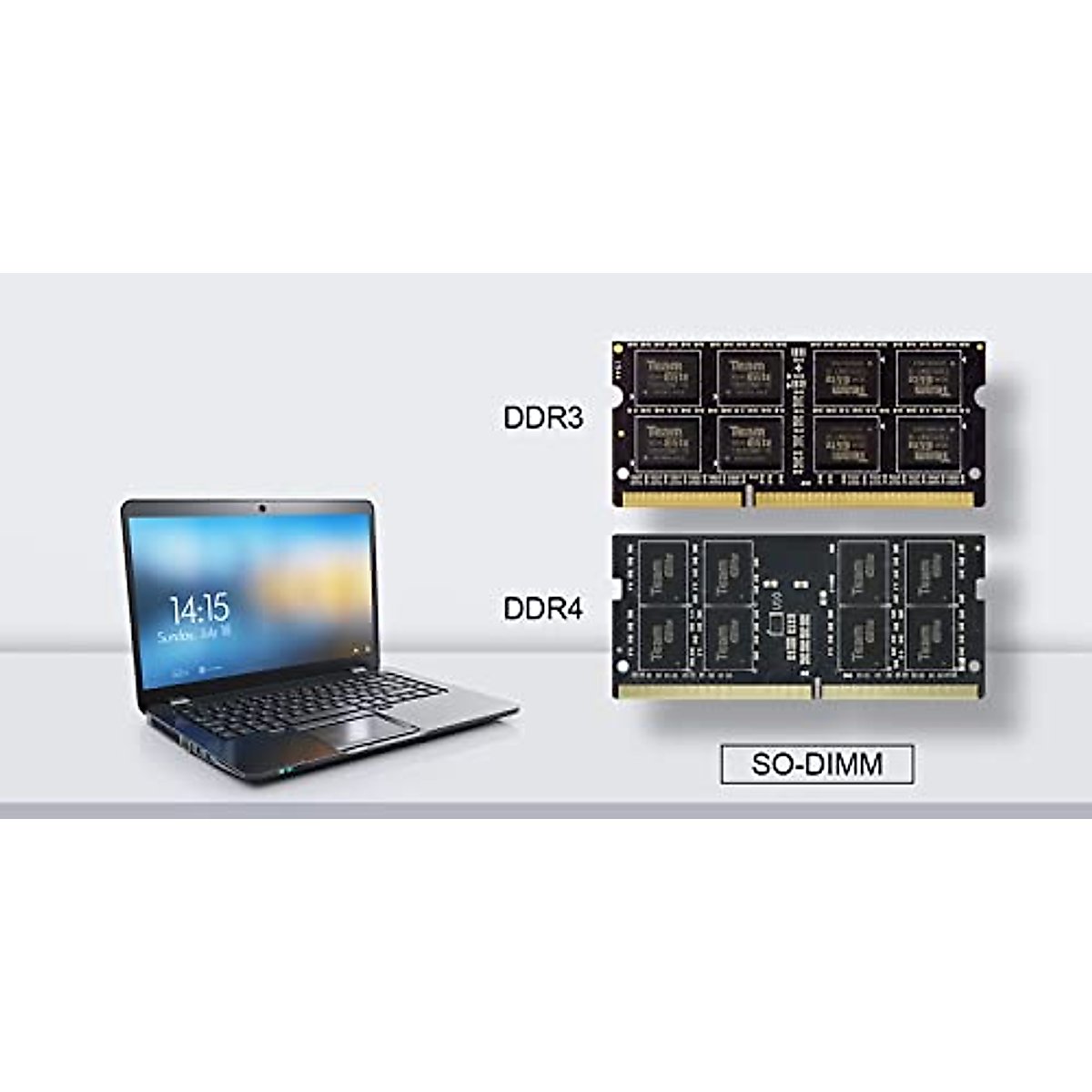 TEAMGROUP Elite DDR4 8GB Single 2666MHz PC4-21300 CL19 Unbuffered Non-ECC 1.2V SODIMM 260-Pin Laptop Notebook PC Computer Memory Module Ram Upgrade - TED48G2666C19-S01