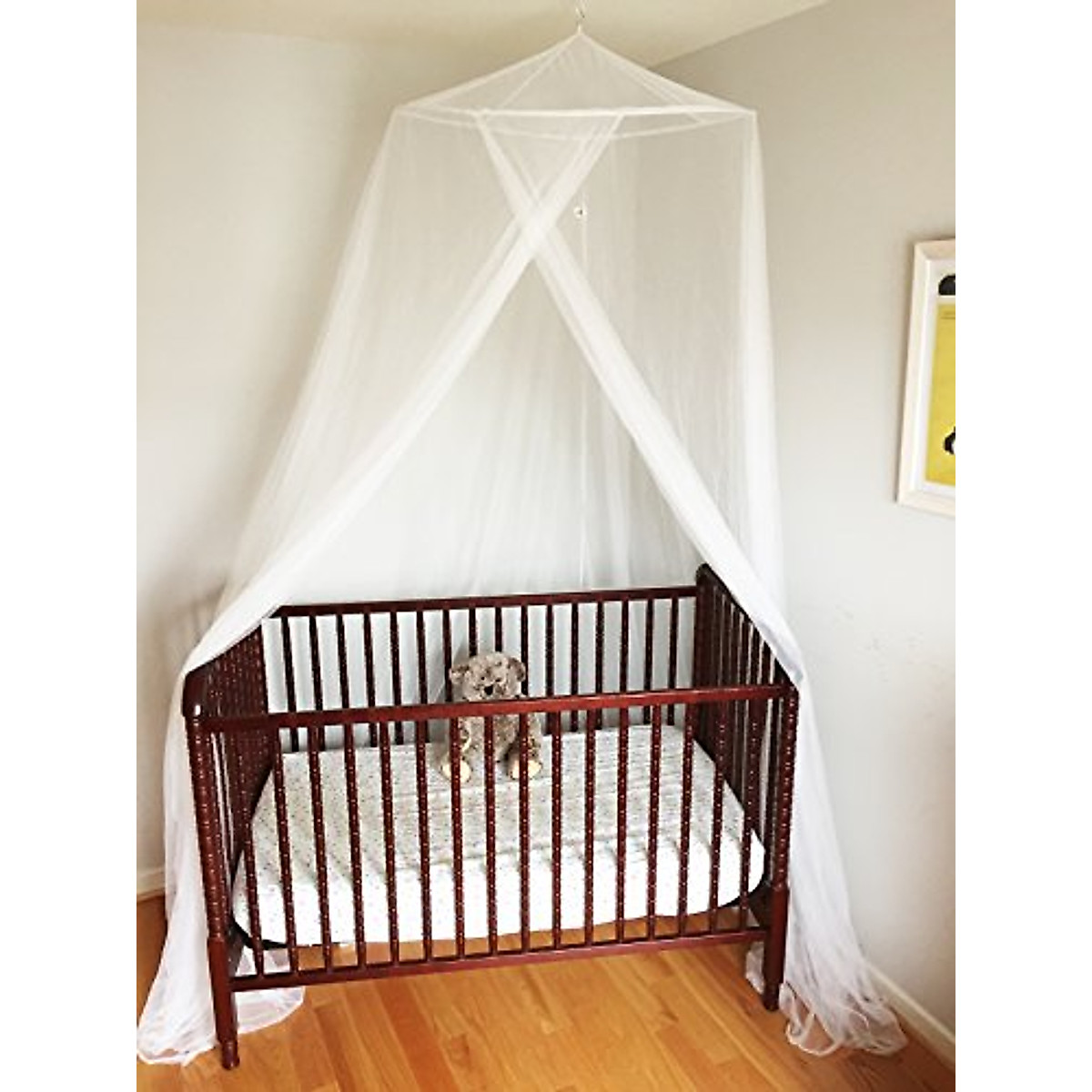 Tedderfield Extra Large Mosquito Net Premium Quality for Single to Cal King Size Beds + Cribs, Conical Netting, Spacious Bed Canopy: Extra Wide and Long, Indoor Outdoor Use, Ideal Travel Net