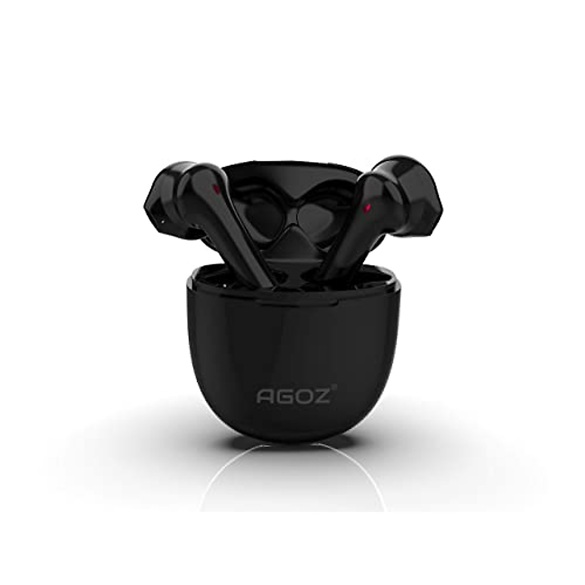 AGOZ Updated Version TWS Wireless Earbuds Bluetooth Headphones Headset w/Charging Case for iPhone 14 13 12 11, Galaxy Note 20, S21 S22, A02s A32 A42 A52, OnePlus,Google Pixel, Motorola One 5G(Black)