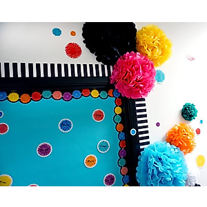CTP Pom Poms EZ Border for Classroom Bulletin Board Border for Classroom (Creative Teaching Press 10515), 48 ft per Package