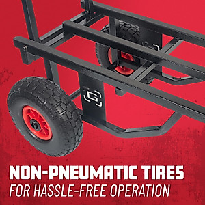 Gator Frameworks All-Terrain Folding Multi-Utility Cart with 30-52” Extension & 500 lbs. Load Capacity (GFW-UTL-CART52AT)