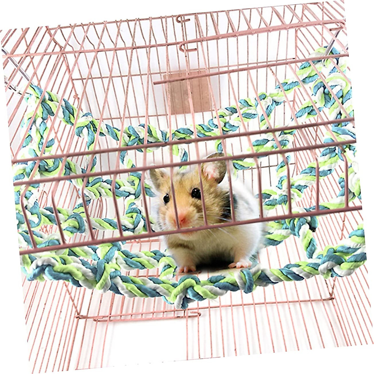 balacoo 2pcs Toys for Hamsters Hamster Toys Small Animal Activity Toy Rat Climbing Rope Net Rat Toys for Pet Rats Ferret Hammock Parrot Toys Parrot Climbing Net to Climb The Swing Ferrets