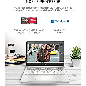 2022 HP Pavilion Laptop, Micro-Edge 14-inch Full HD Display, AMD Ryzen 5 5500U (Beats i7-10610U), 16 GB RAM, 512 GB PCIe SSD, Thin & Portable, Long Battery Life, Webcam, HDMI, Windows 11, Sliver