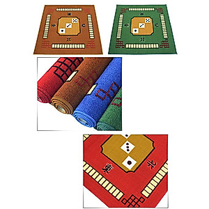 Exclen Universal Mahjong/Paigow/Card Table Cover, Slip Resistant Mat 31" x 31" (78cm x 78cm) (Blue)